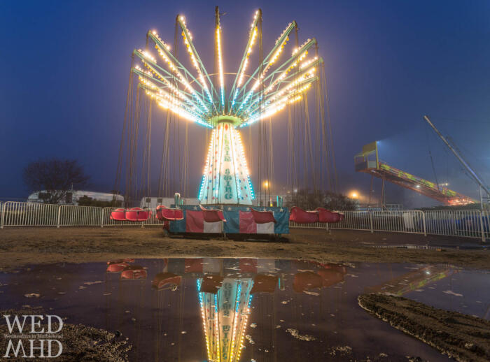 Foggy Night at the Marblehead Carnival - Marblehead, MA